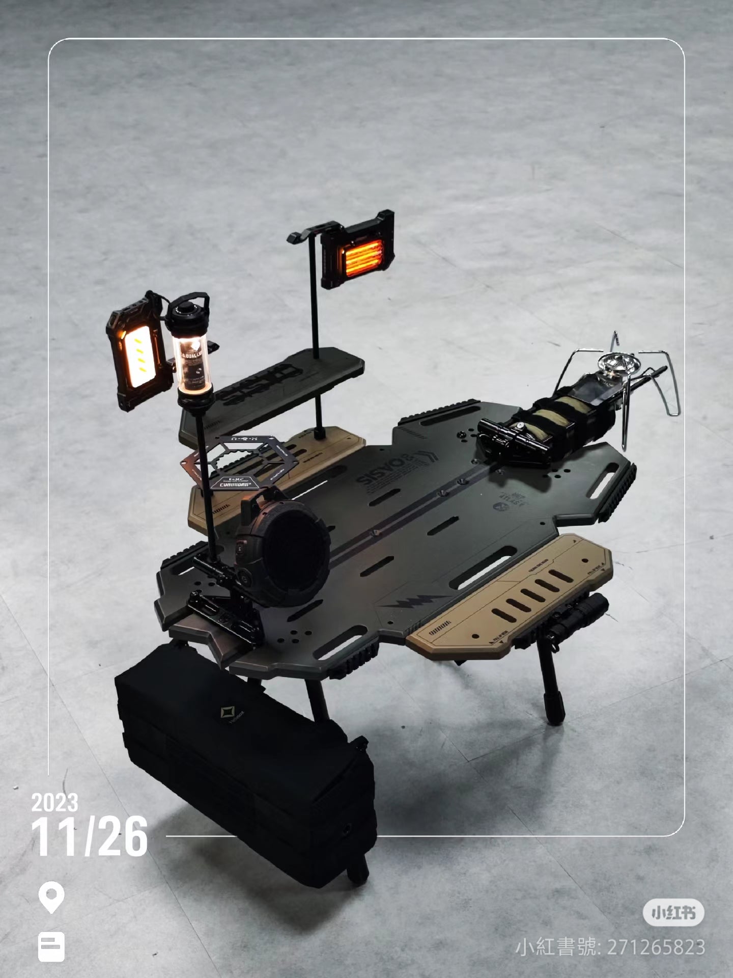 Tactical Camping Table – Black – DawningFire